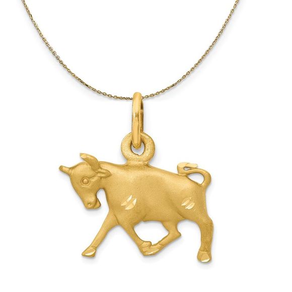 Black Bow Jewelry Co. | Jewelry | 4k Yellow Gold Taurus The Bull Zodiac ...